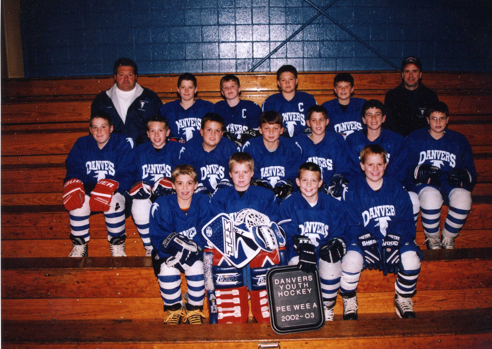 Danvers Pee Wee A Falcon Hockey-2002-2003 Team Photo